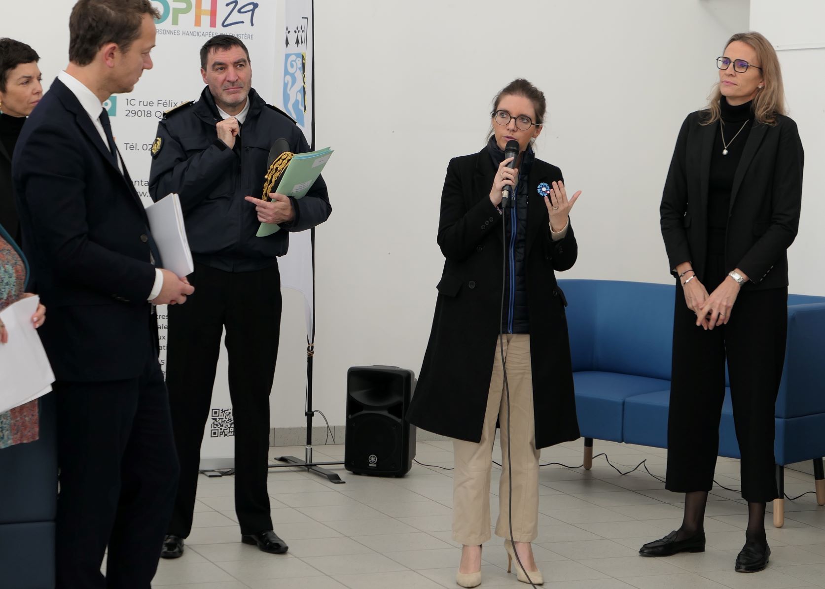 Visite d'Aurore Bergé, Ministre des Solidarités et des Familles - MDPH 29